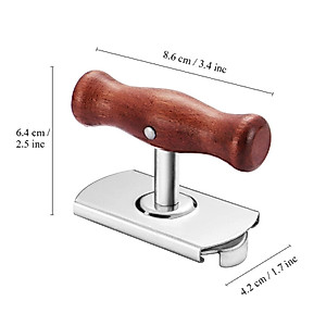 Jar Opener for Weak Hands,Jar Opener for Seniors with Arthritis,Easily Open the Jar with A Simple Twist,Good Gifts for Children and Women (Brown)