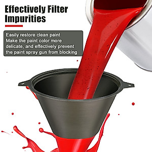 30 Pcs Paint Filter 100 mm Plastic Paint Strainer with Fine Nylon Mesh Reusable Industrial Nylon Mesh Paint Filter for Filter Oil, Water Based Oil Paints, Food Residue