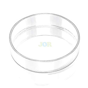 JOR Shrimp, Frog & Gecko Feed Bowl, 2.5-Inches Wide, 0.5, Inches Depth, Tough Borosilicate Glass, Heavy-Duty, Transparent Basin, 1 pc per Pack