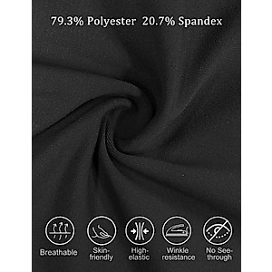 Safort 28" 30" 32" 34" Inseam Regular Tall Bootcut Yoga Pants, 4 Pockets, UPF50+, 31 Inseam, Black, XXXL