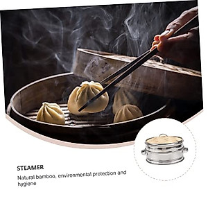 TIDTALEO 1 Set Steamer Wooden Cooking Utensils Chicken Breadt Asian Cookware Sticky Chinese Steamer Basket Soup Dumpling Steamer Basket Steamer with Lid Steamer for Dumpling Food Steamer