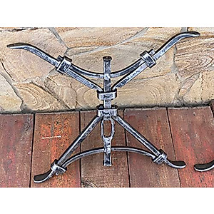 A set of 2 table legs, hand forged table legs