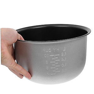 Luxshiny Rice Container Power Cooker Replacement Inner Pot 4L Non-stick Interior Inner Cooking Pot Electric Pressure Cooker Pot Liner Perforated Baking Mat