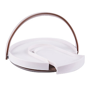 PMLAND 11 Inch Lazy Susan Turntable Spice Organizer Slide Out Shelve Kitchen Pantry, Cabinet, Countertops (White)