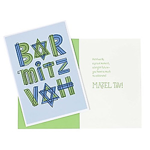 Hallmark Tree of Life Bat Mitzvah and Bar Mitzvah Boxed Cards Assortment (Bat and Bar Mitzvah Congratulations, 12 Greeting Cards and Envelopes)