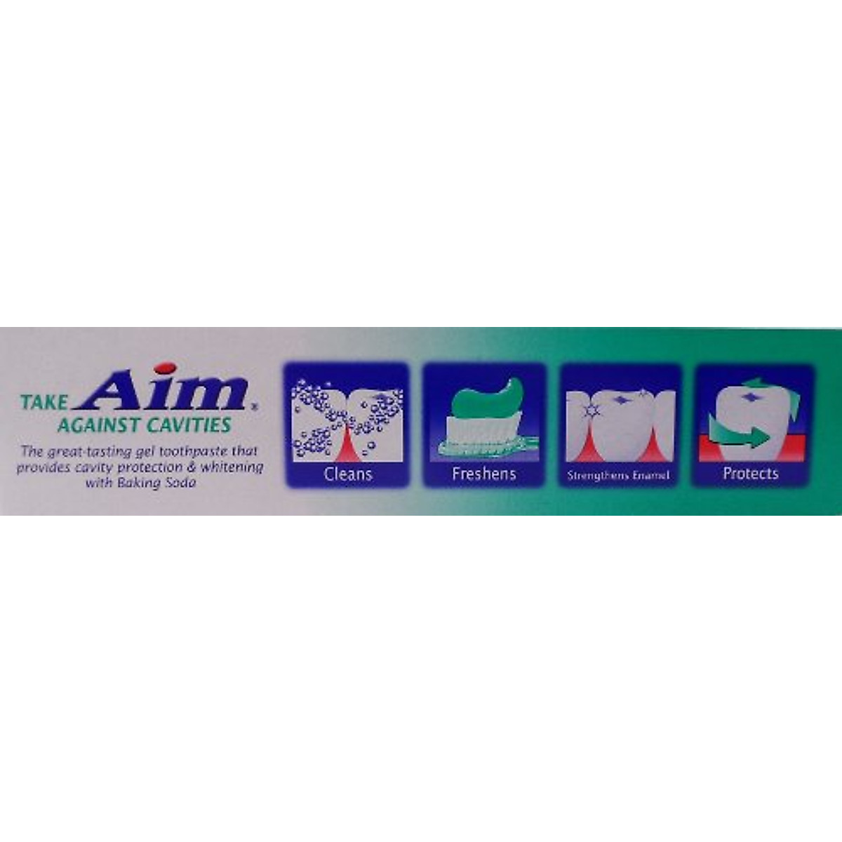 Aim Toothpaste 6 oz Tube (pack of 6) Fresh Mint gel