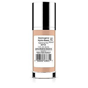 Neutrogena Hydro Boost Hydrating Tint with Hyaluronic Acid, Lightweight Water Gel Formula, Moisturizing, Oil-Free & Non-Comedogenic Liquid Foundation Makeup, 30 Buff Color, 1.0 fl. oz