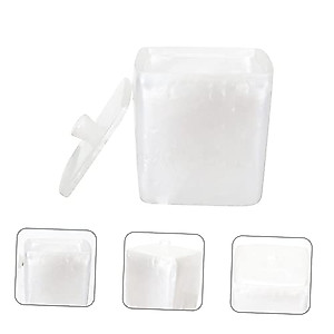 Zerodeko 2pcs Cotton Swab Box Cotton Round Holder Cotton Swabs for Makeup Round Container with Lid Storage Canister Desktop Cosmetics Box Cotton Swab Holder Toothpick Organizer Resin