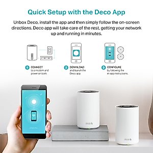 TP-Link Deco AXE5400 Tri-Band WiFi 6E Mesh System - Wi-Fi up to 7200 Sq.Ft, Engadget Rated Best Mesh For Most People, Replaces WiFi Router and Extender, AI-Driven Mesh New 6GHz Band, 3-Pack(Deco XE75)
