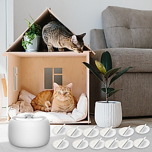 SAMANIJA 12-Pack Cat Water Fountain Filter Replacement, Compatible with Nugget 84oz/2.5L Pet Fountain