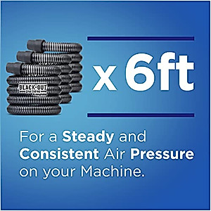 resplabs CPAP Hose - 6 Foot Black-Out Tubing - Universal Tube Compatible with All ResMed and Philips Respironics Machines - 3 Pack