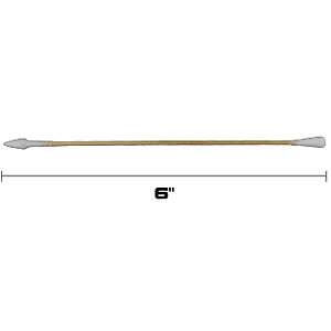 (Tapered and Regular Tip) Type-III 100pc Gun Cleaning 6 Inch Double Sided Cotton Swabs