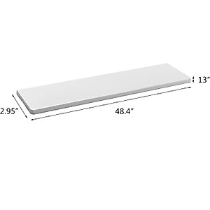 Homall Shelf of Resin Outdoor Storage Shed 28 Cu Ft Horizontal Outdoor Storage Cabinet, Weather Resistant Resin Tool Shed, Multi-Purpose Lockable Outdoor Storage Shed