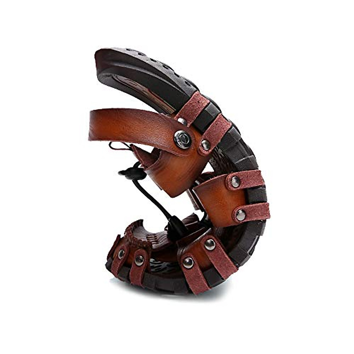 CEKU Men's Outdoor Casual Beach Sports Hiking Summer Closed Toe Slippers Sandals Fisherman Athletic Shoes Brown 10.5 D(M) US 45