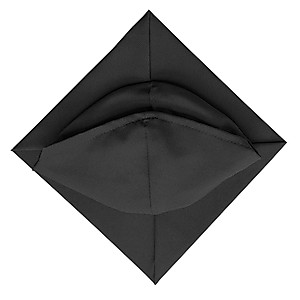 Herrenbek Matte Adult Graduation Cap with 2024 2025 Tassel Unisex Adjustable Graduation Cap Black