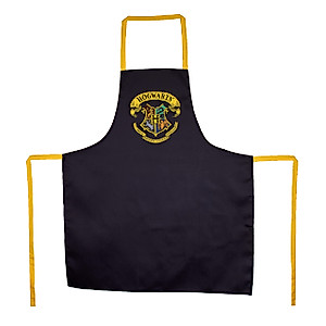 SD Toys Unisex Delantal Escudo Hogwarts Harry Potter Hogwarts Coat of Arms Harry Potter Black Apron, Único