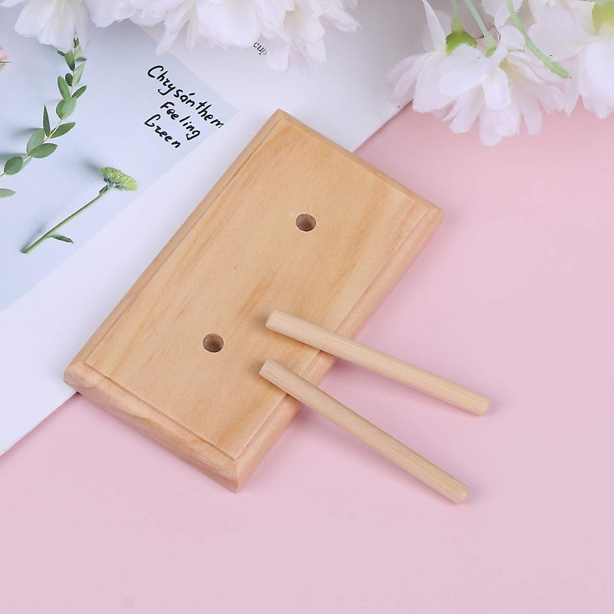 1pc Embroidery Line Tool Holder Hair Braiding Tools Quilting Spool Wood Embroidery Thread Holder Wooden Thread Holder Wooden Spool Organizer Thread Embroidery Bamboo Conical