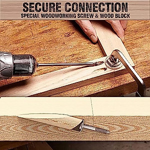 XDOVET Pocket Hole Jig Kit, Professional and Upgraded All-Metal Pocket Screw Jig