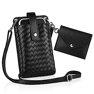 OUTXE Small Crossbody Phone Bag for Women Cellphone Purse Girls Mini Black