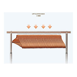 NEOCHY Heavy-Duty Hangers, Stainless Steel Tube Clothing Display Racks, Liftable and Mobile Drying Racks, Household Racks/Black/140Cm