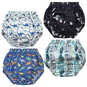Potty Training Underwear for Boys, Toddler Rubber Swim Diaper Cover, Plastic Pants for Toddlers Training Pants, Training Underwear for Boys 2T