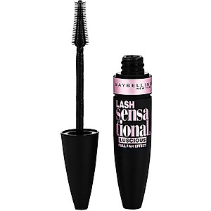 Maybelline Lash Sensational Luscious Washable Mascara, Very Black, 0.32 fl. oz., Washable Very Black, 1 Count