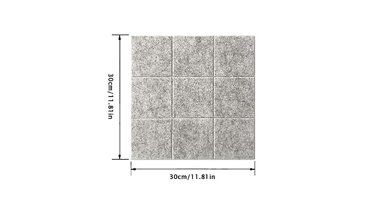 Felt Tile Board Square Push Pin Board for Wall Decor Self Adhesive Wall ...