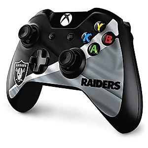 Skinit Decal Gaming Skin compatible with Xbox One Controller - Officially Licensed NFL Las Vegas Raiders Design