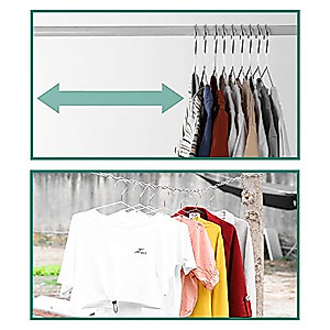 Metal Hangers Clothing Heavy Duty Wire Hangers for Closet 40 Pack Stainless Steel Hangers 16.5in by WYCQKL