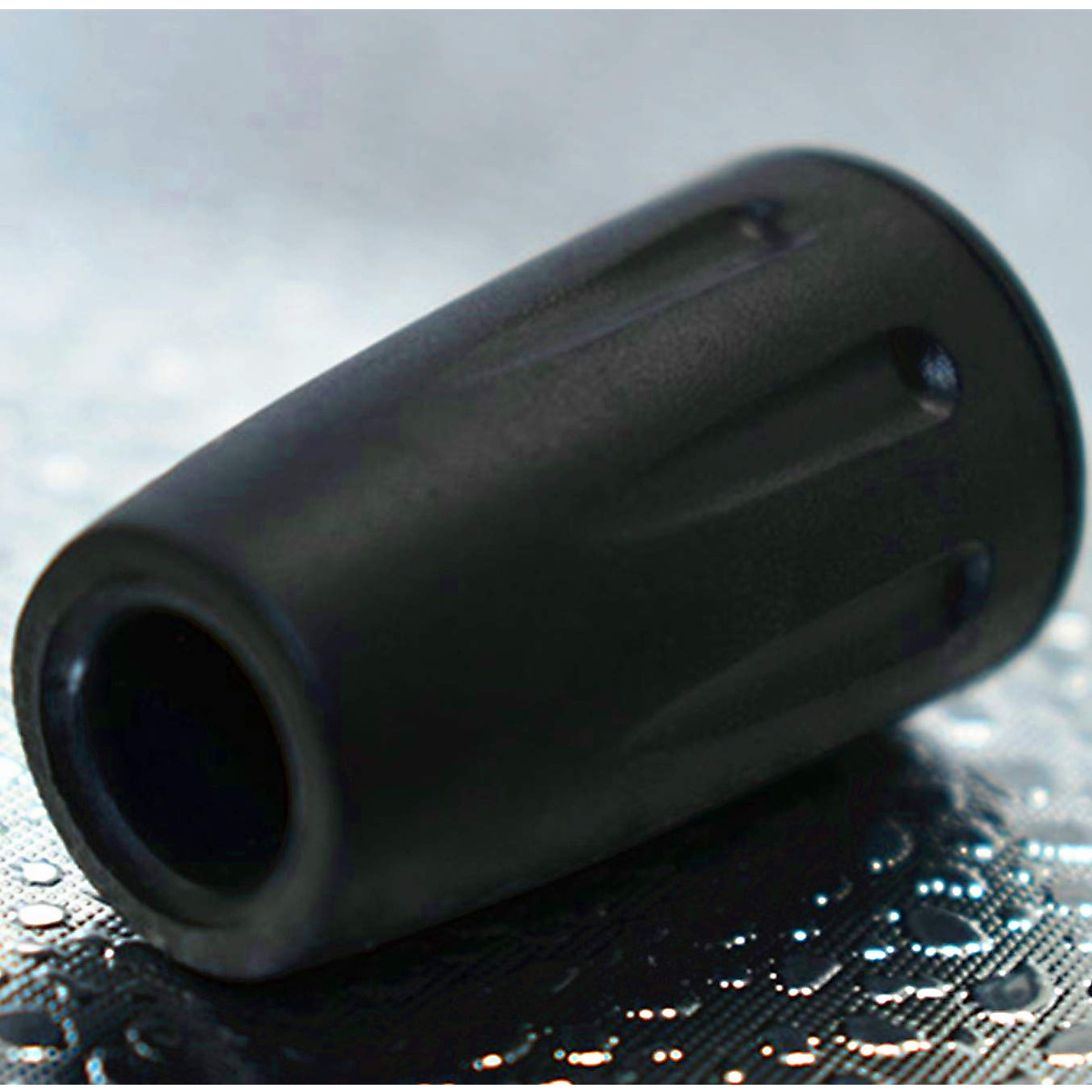 Rubber Tips Cover（8 Pack ） Replacement for Walking Sticks Hiking Trekking Poles Collapsible (Black)