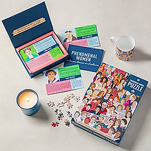 Talking Tables Phenomenal Women Luxury Scented Candle | Soy Wax Glass Jar Candle in Illustrated Gift Box | Vanilla and Patchouli Fragrance | Inspirational Gifts for Her, Mother's Day, Birthday