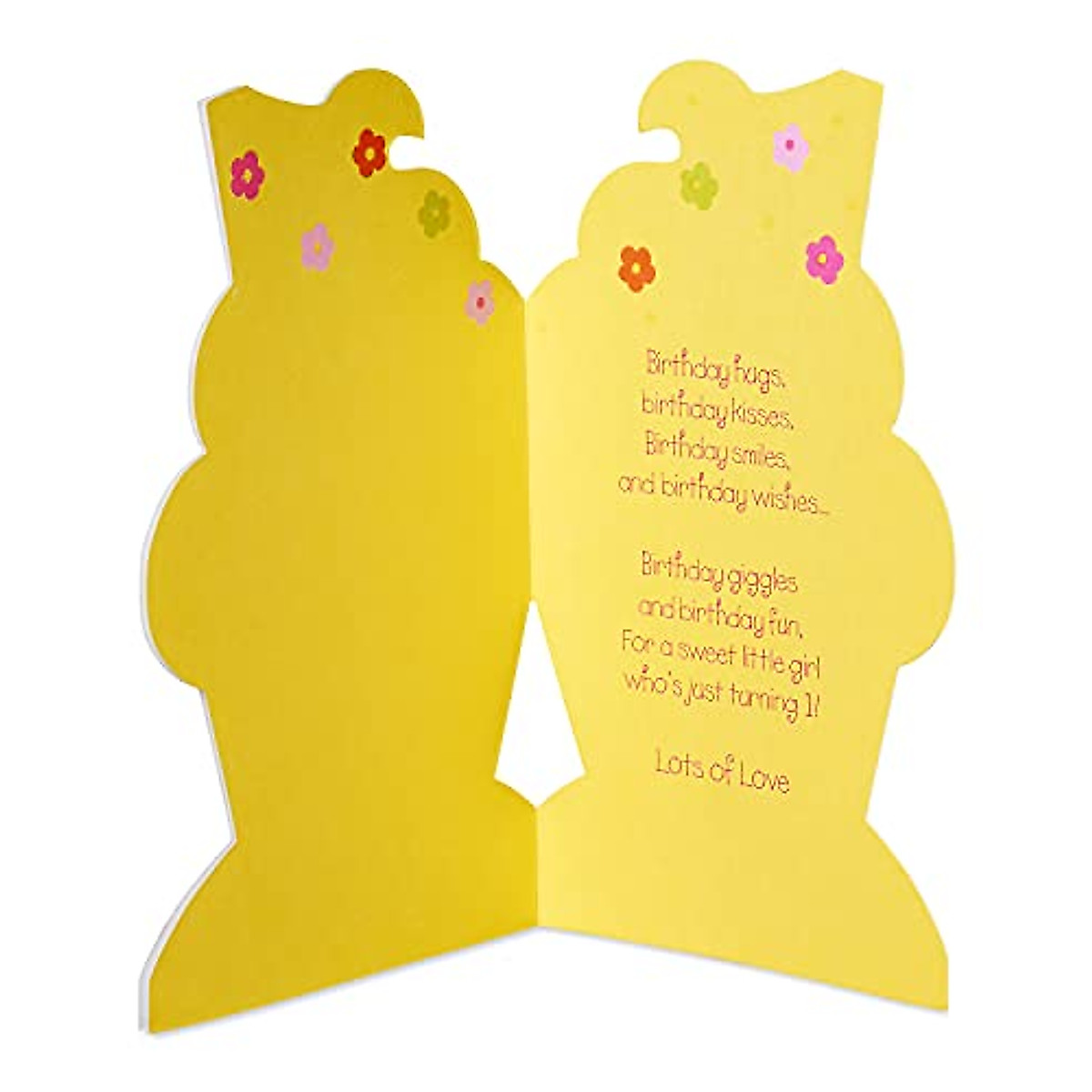 American Greetings 1st Birthday Card for Girl (Cupcake)