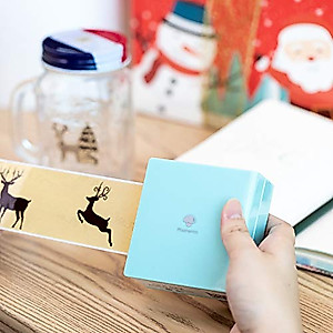 Phomemo Pocket Printer - M02 Mini Bluetooth Wireless Sticker Printer, Compatible with iOS & Android, Thermal Mobile Printer for Fun, memo, to-do List, Work Notes, DIY Journal, Green