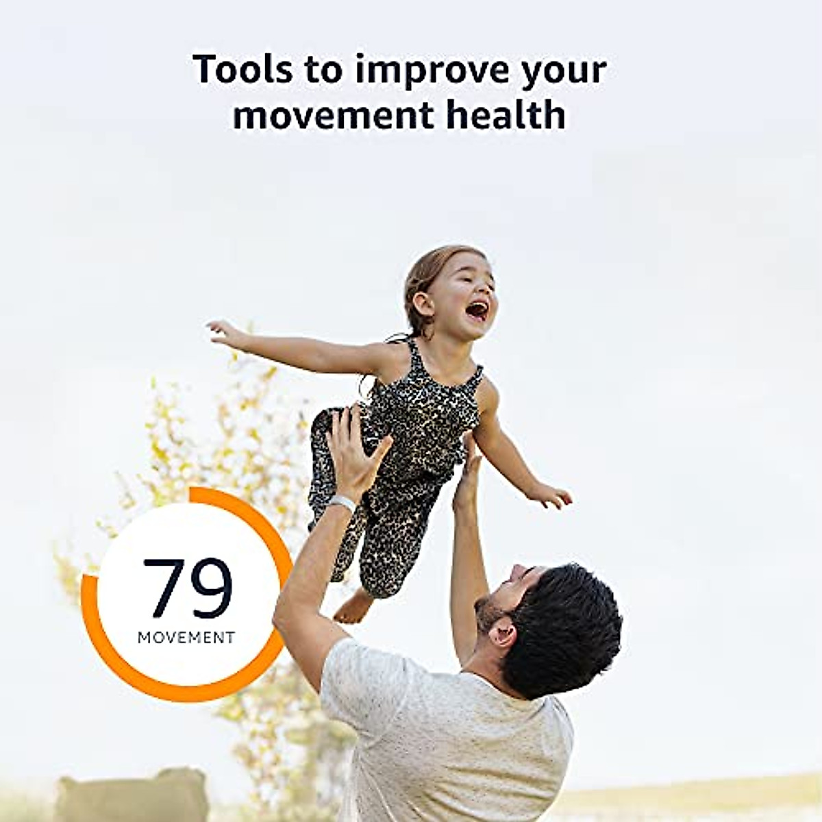 Amazon Halo Band - Medium – Measure how you move, sleep, and sound – Designed with privacy in mind - Black + Onyx