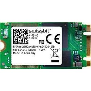 Swissbit SFSA120GM2AK2TO-I-6B-236-STD, Solid State Drive, 120GB, 3.3V, M.2 SATA SSD, X-75m2 2242, 3D TLC, -40/85°C