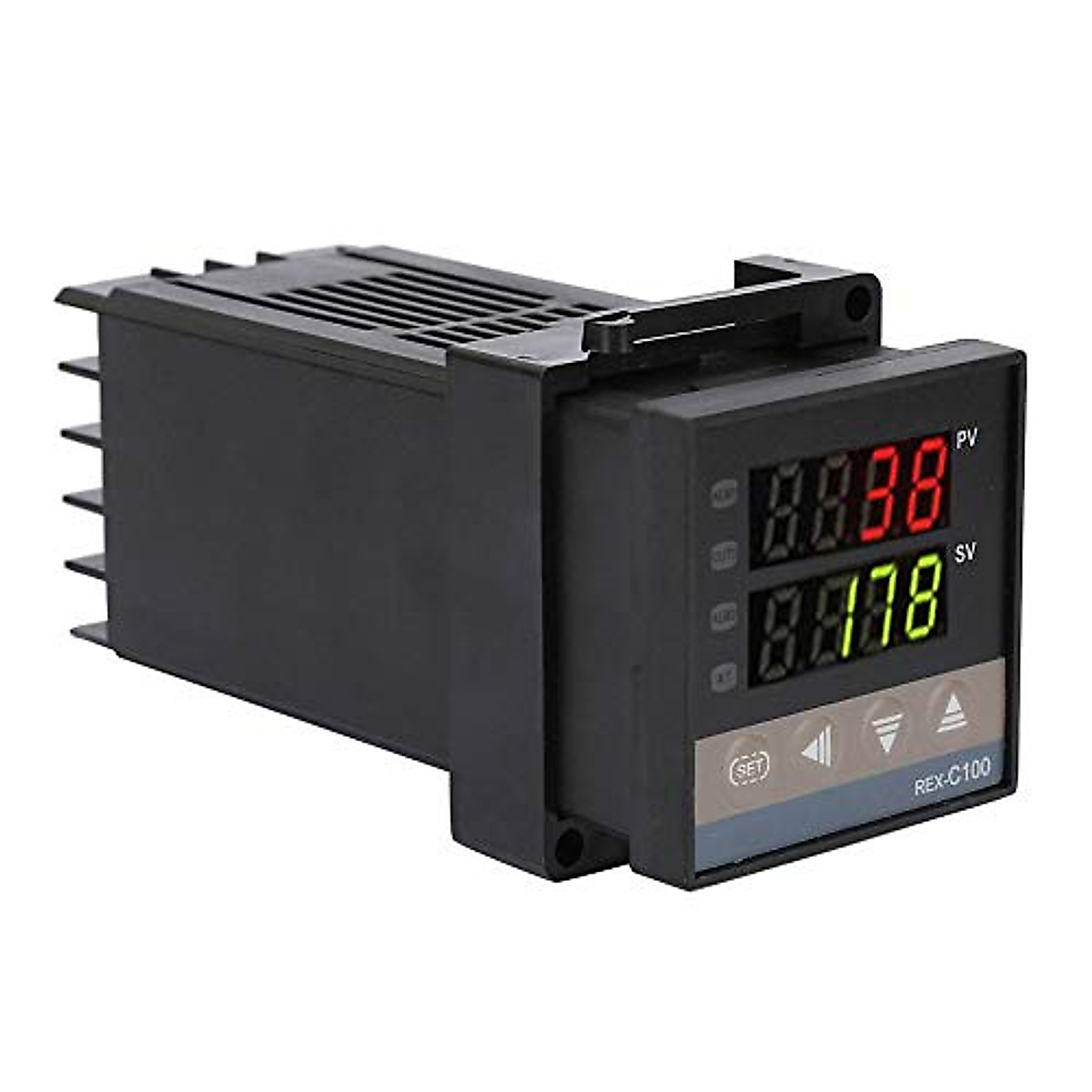 Temperature Controller, REX-C100 AC110V-240V LED PID Thermostat Controller Kit Digital Temperature Control for Electric Power,Chemical Industry,Injection Molding,Food,Incubator