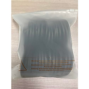 WCIC 48 PCS Curtain Grommets 40mm Roman Ring Inner Diameter (1-9/16") Nanoscale Low Noise Shower Curtain Rings for Curtain Rod Plastic Curtain Grommet Kit Black