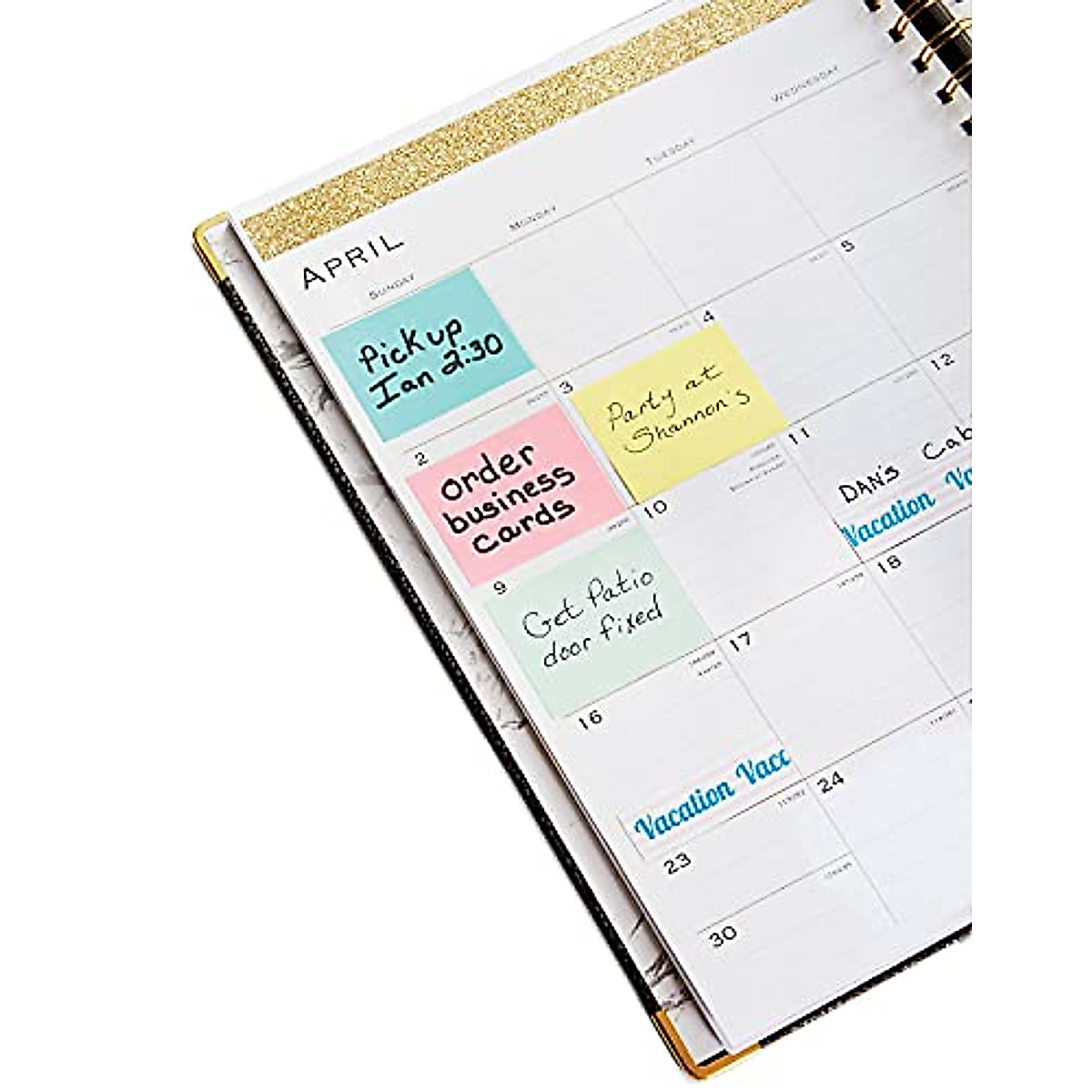 3M 653Ast Post-It Note Pads, 1-1/2 X 2, Marseille Colors, 12 Pads/Pack