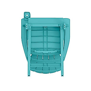 Keter Outdoor Patio Garden Deck Furniture Resin Adirondack Chair with Built-in Cup Holder (Teal)