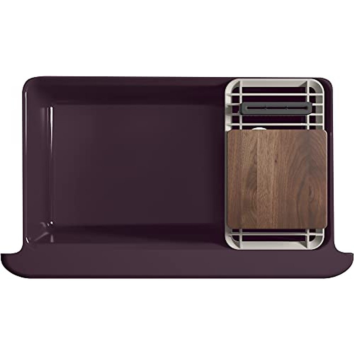 Kohler K-28874-0 Kohler K-28874 Tempered 35-5/8" x 21-5/16" x 9" Undermount Single-Bowl Farmhouse Workstation Kitchen Sink with Tall Apron