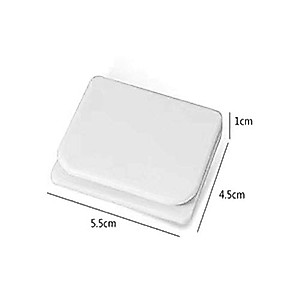 BEYST Self Adhesive Hooks Curtain Rod Bracket Pole,2/8 PCS Drapery Hook Holders Wall Brackets & Fixings Rod Holder Adhesive Rod Hooks for Home Bathroom