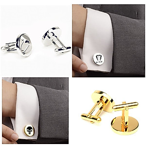 Kooer Groom Cufflinks, Groom Wedding Cuff Links Tie Clip Jewelry Gifts For Groom (groom)