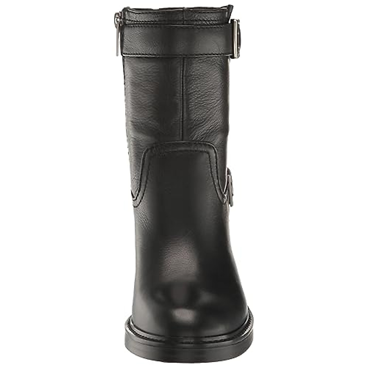 Vince Camuto Women's Vergila Block Heel Bootie Ankle Boot, Black Leather, 9