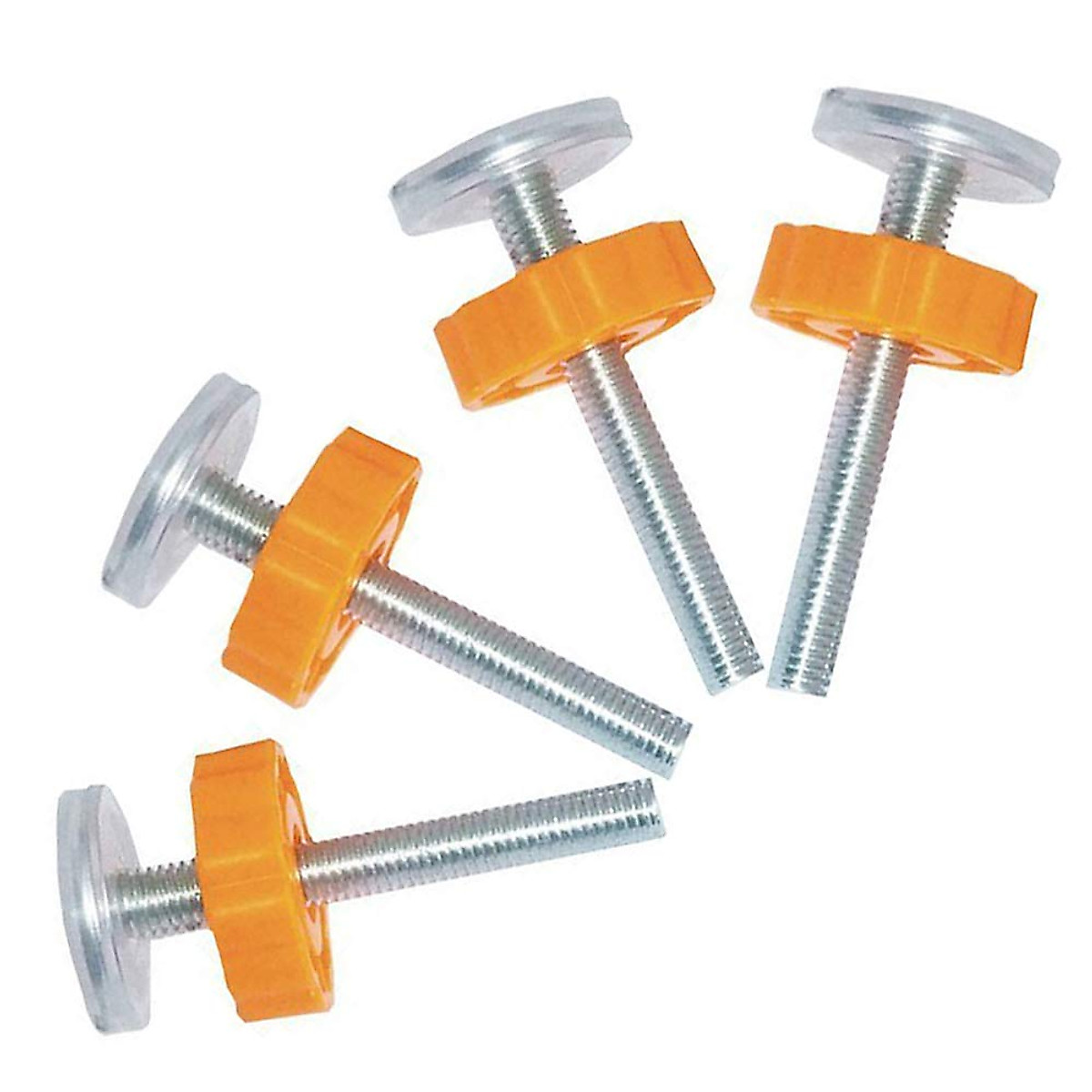 Bestgle 4 Pcs M10 Pressure Mounted Baby Gates Threaded Spindle Rods, 10MM Walk Thru Gates Accessory Screw Bolts Kit, Fit for Pressure Walk Through Baby Safty Gates