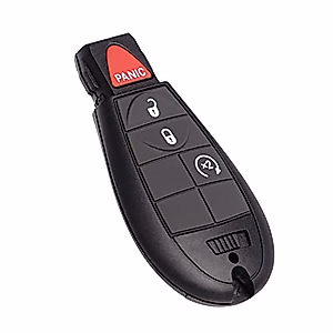 Key Fob Fobik Replacement Fits for Dodge Ram 1500 2013 2014 2015 2016 2017 2018 2019 2020 2021 2500 3500 4500 5500 2013-2018 Pickup Truck Keyless Entry Remote Start Control GQ4-53T 4B Set of 2