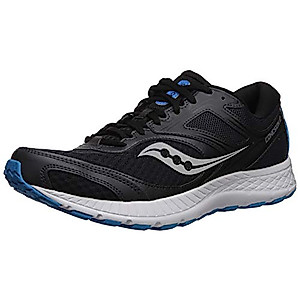 Saucony Men's Versafoam Cohesion 12 Road Running Shoe black/blue, 12 M US
