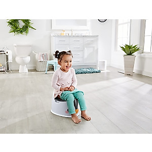 Fisher-Price Toddler Toilet Penguin Potty Training Seat, Portable Chair with Handles for Kids and Removable Bowl