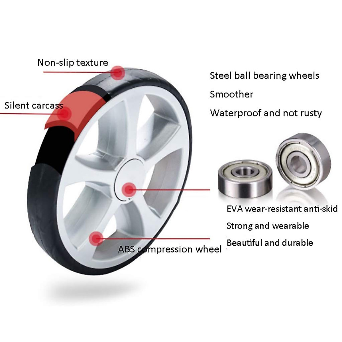 SH-gwtc Shopping Trolley,Foldable Shopping Cart 6 Wheels Climbing Trolly/Aluminum Alloy/Waterproof Shopping Bag/Collapsible Push Pull Carts (Color : A)