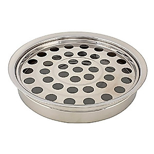 Stackable Communion Tray with Center Bread Plate & Tray Cover - Stainless Steel Silver Finish