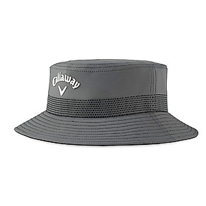 Callaway mens Bucket Hat, Grey, Small-Medium US